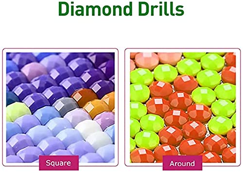 Custom Diamond Painting Kits Personalized 5D DIY Diamond Art for Adults/Kids Beginners Round Gem Art Diamond Dots Customized Photo Picture for Home Wall Decor (40X40cm(15.7X15.7in), Round Drill)