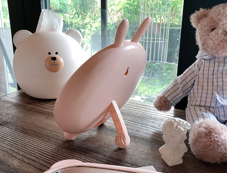 Glattly Girls Desktop Makeup Mirror, Rabbit Mirror, Large Mirror in Student