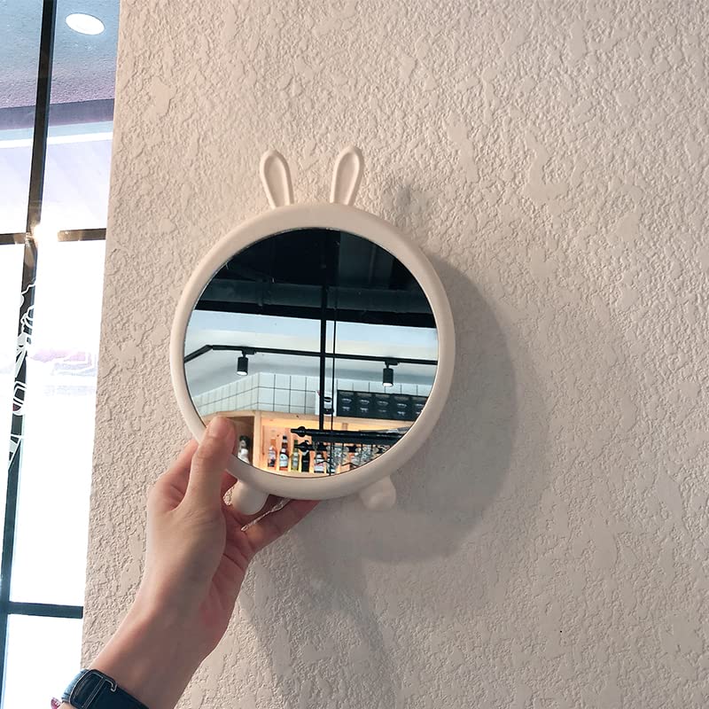 Glattly Girls Desktop Makeup Mirror, Rabbit Mirror, Large Mirror in Student