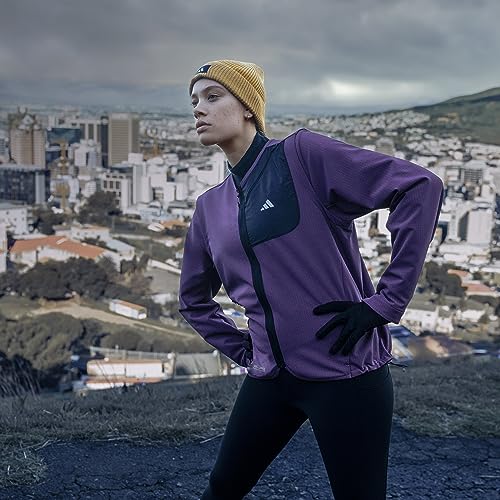adidas Women's Crestline Knit Headband, Magic Mauve Purple/Onix Grey/Magic Mauve Purple, One Size