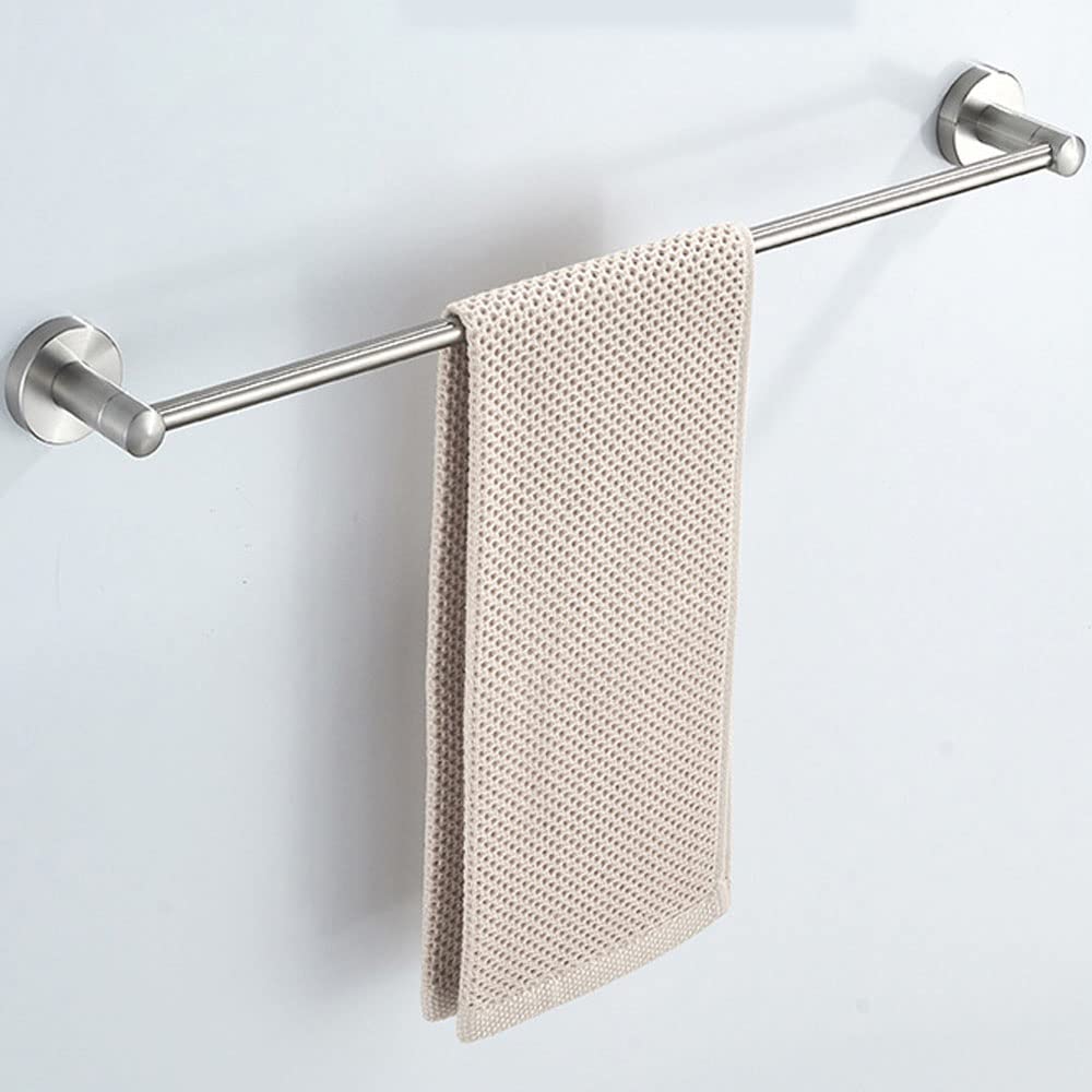 HXcomet 40cm Towel Rail Wall Mounted Towel Holder Screw mounting Small Towel Rail for Bathroom and Kitchen SUS 304 Stainless Steel Brushed Finish,Silver (40cm Towel Rail_B_Style)