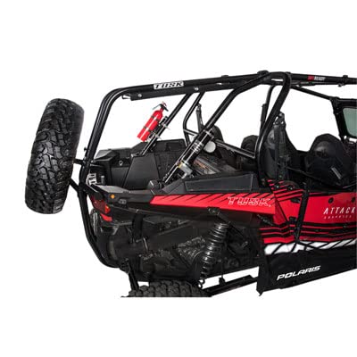 Tusk UTV Rear Bumper, Cargo Rack, and Spare Tire Carrier For Polaris RZR XP 4 Turbo EPS 2016