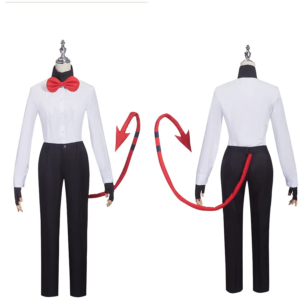 UPUPCOS Moxxie Cosplay Costume Tuxedo Uniform Jacket Pants Uniform Moxxie Suit With Tail Halloween Uniform