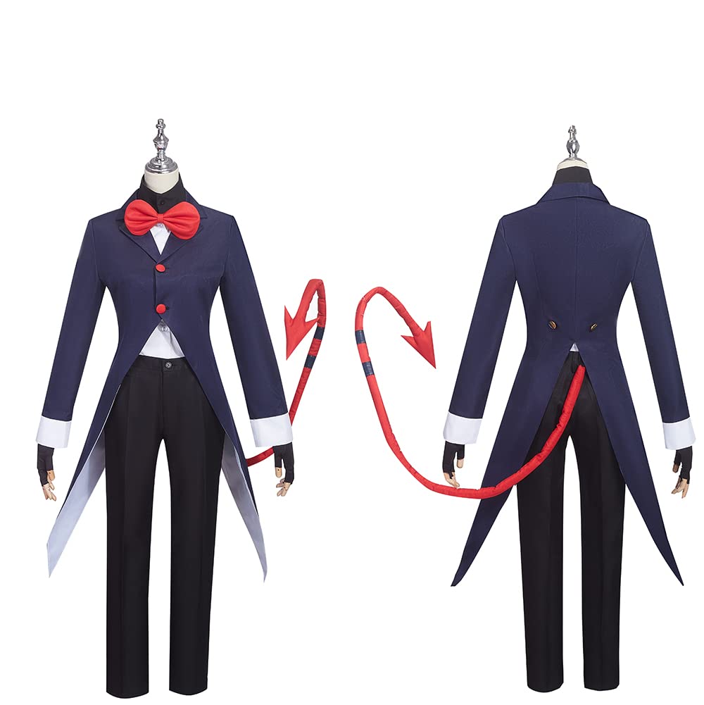 UPUPCOS Moxxie Cosplay Costume Tuxedo Uniform Jacket Pants Uniform Moxxie Suit With Tail Halloween Uniform