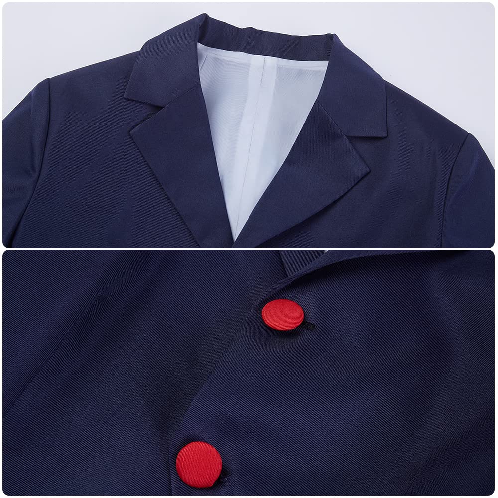 UPUPCOS Moxxie Cosplay Costume Tuxedo Uniform Jacket Pants Uniform Moxxie Suit With Tail Halloween Uniform