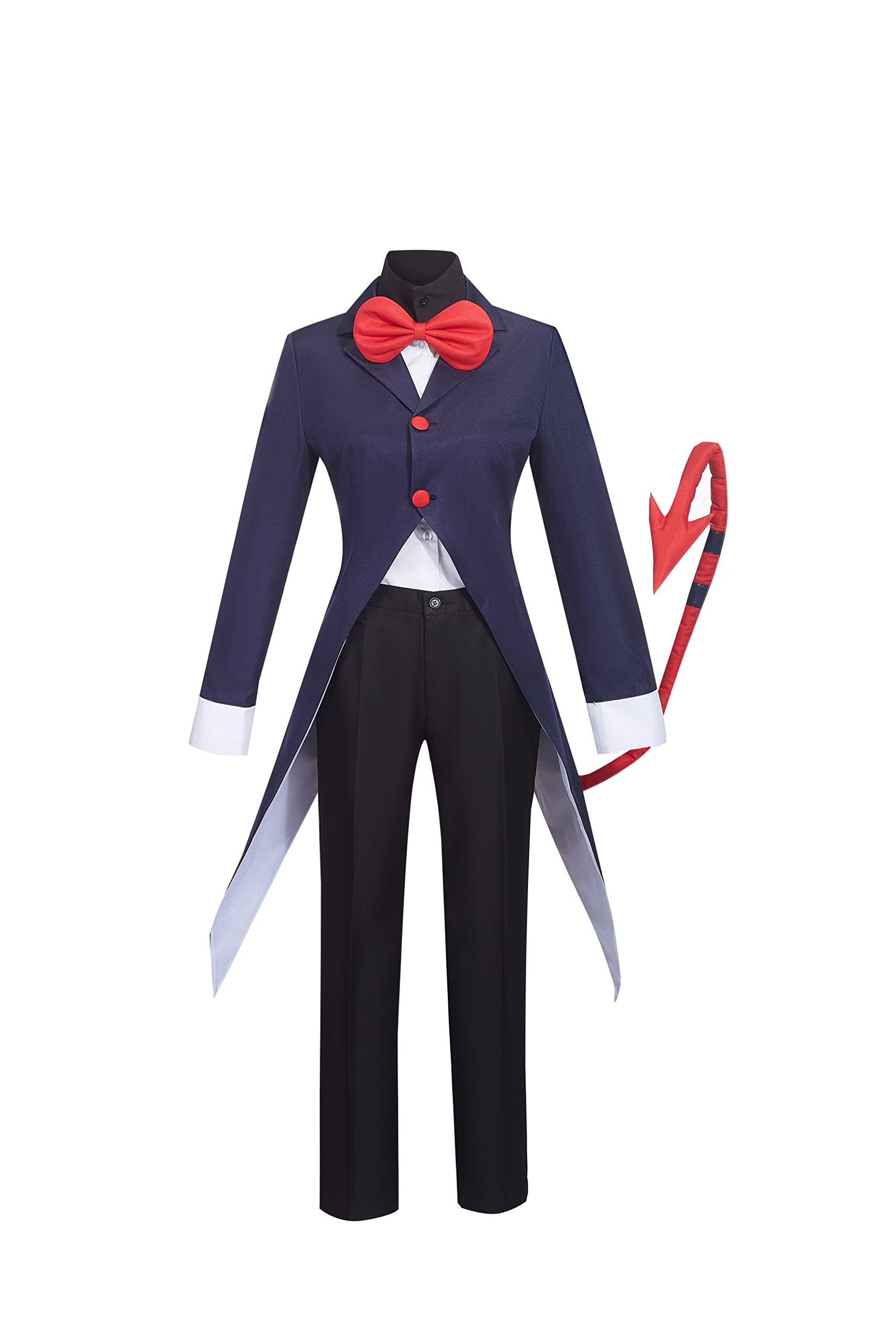 UPUPCOS Moxxie Cosplay Costume Tuxedo Uniform Jacket Pants Uniform Moxxie Suit With Tail Halloween Uniform
