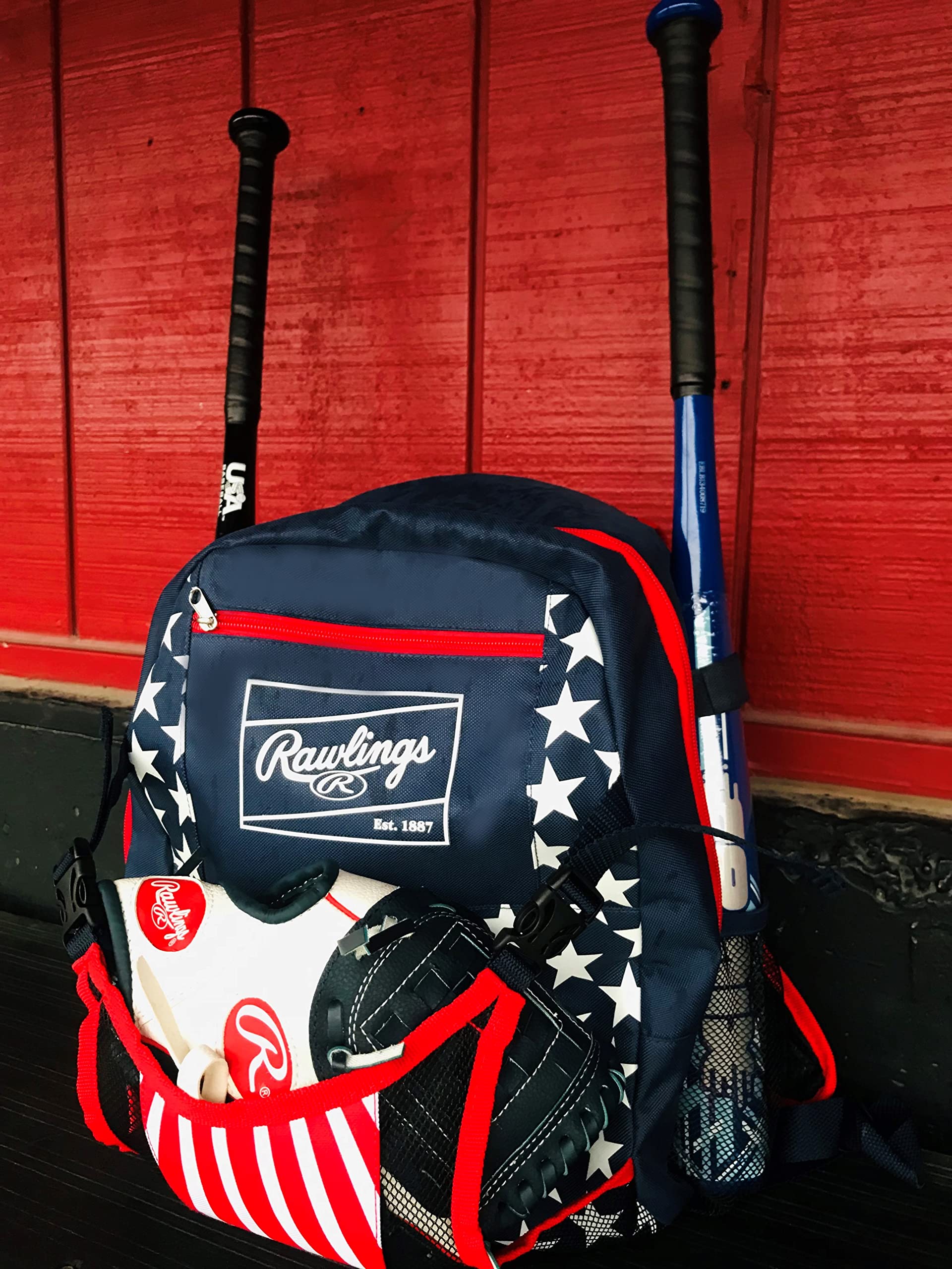 Rawlings | REMIX Backpack Equipment Bag | T-Ball & Youth Baseball / Softball | USA