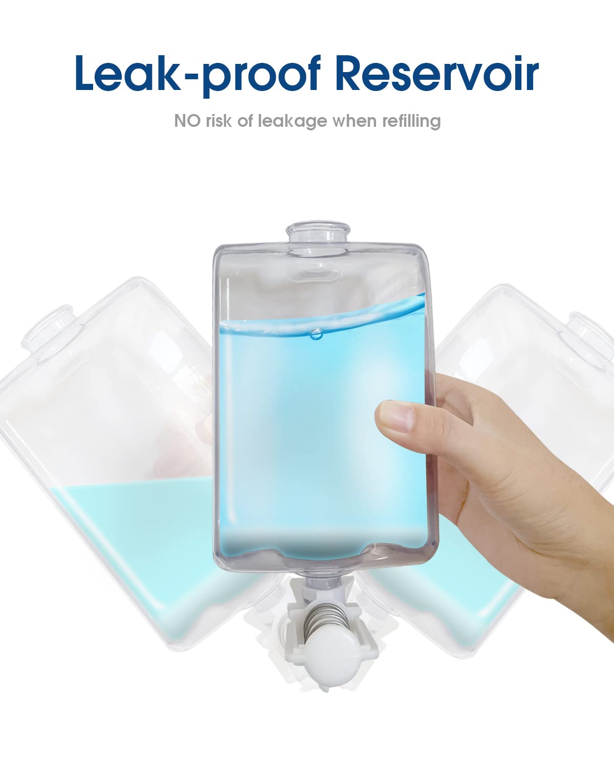 Manual Foaming Soap Dispenser, 35 oz (1000ml) Refillable Wall-Mount Foam Hand Soap Dispenser-Dark Grey, CD.PANG