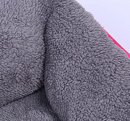 Soft Plush Dog Bed Cat Bed, Waterproof Oxford Dog Basket Bed for Puppy Small Medium Large Dog Cat, Anti-Slip Machine Washable Warm Square Pet Bed,60x45x14cm,Black