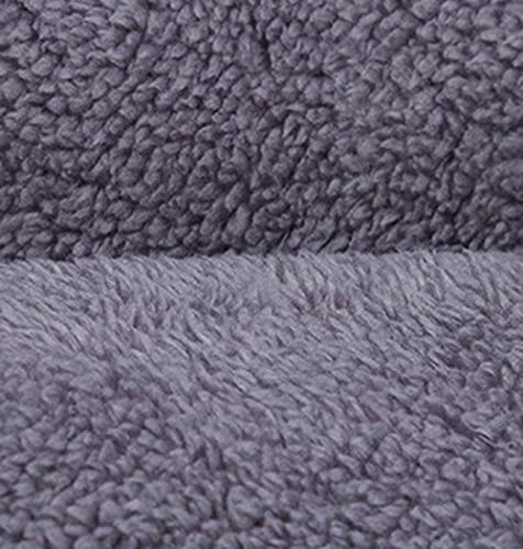Soft Plush Dog Bed Cat Bed, Waterproof Oxford Dog Basket Bed for Puppy Small Medium Large Dog Cat, Anti-Slip Machine Washable Warm Square Pet Bed,60x45x14cm,Black