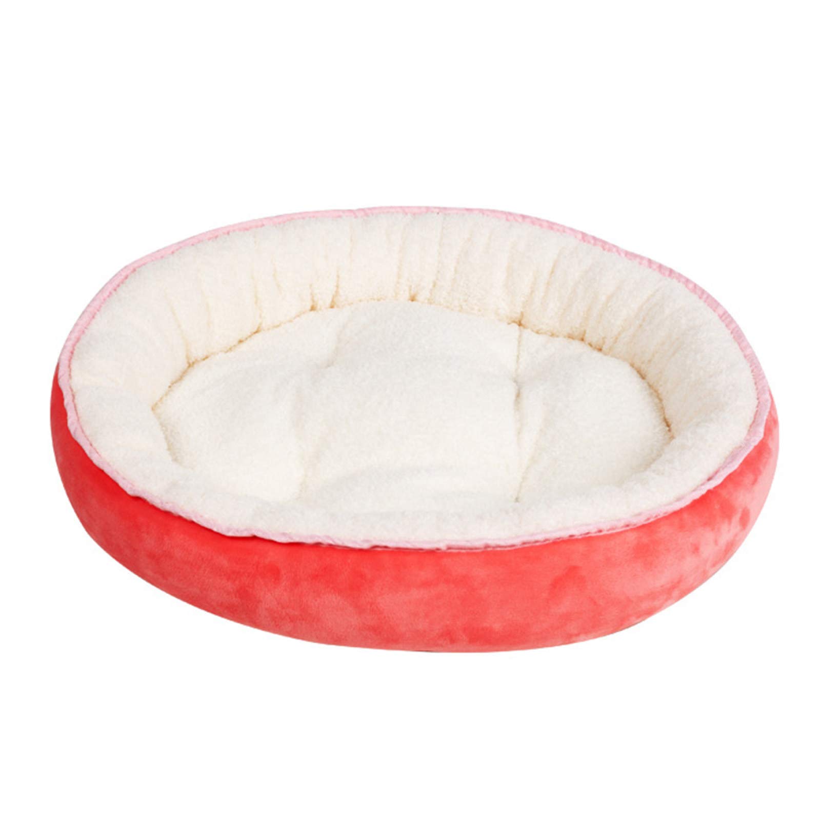 Durable Comfortable Natural Cat Dog Beds for Pet,Lovely Bear Paw Shape Dog Cats Pet Cushion Bed Warm Plush Soft Nests Kennel - Coffee S