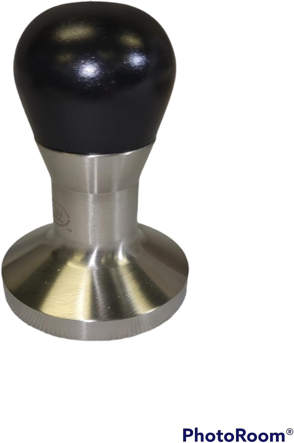 Rattleware Stainless Steel Round Tamper - Premium Ergonomic Grip, Perfect for Espresso Machines, Consistent Grounds Packing & Durable Design (Small - 58.3mm Dia)