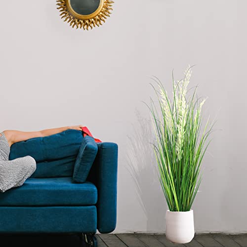GUYUSO Artificial Grass Plant 45in Tall Artificial Pampas Grass Indoor Grass Plant for Home Decoration