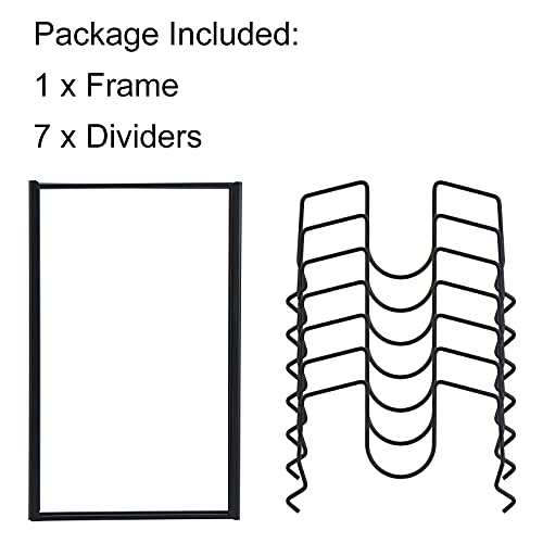 Toplife Adjustable 7+ Lids Organizer Rack + 10+ Bakeware Organizer Rack for Kitchen Cabinet and Counter, Black