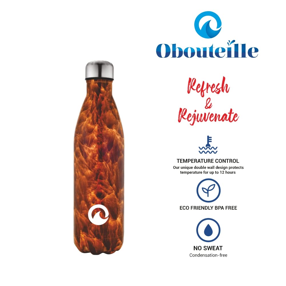 Obouteille Stainless Steel Vacuum Insulated Bottle - Timber 1 - 750 ml