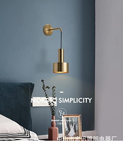 KEFA Battery Operated Wall Lights Indoor with Remote,2 Pieces of Bedroom Bedside Chandelier Gold Warm Light