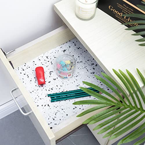 DwellAid Print Drawer Liner Non Adhesive for Kitchen, 18x48in*2Rolls, Waterproof Shelf Liner Durable Anti-Slip for Kitchen Cabinets Shelf Liners for Kitchen Cabinets