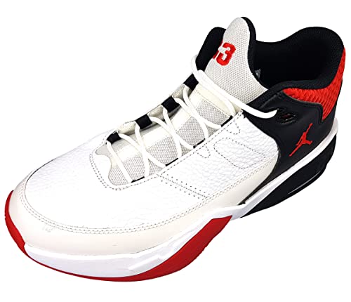 NIKE Men's Sneakers Gymnastics Shoes, White University Red Black, 10.5 AU