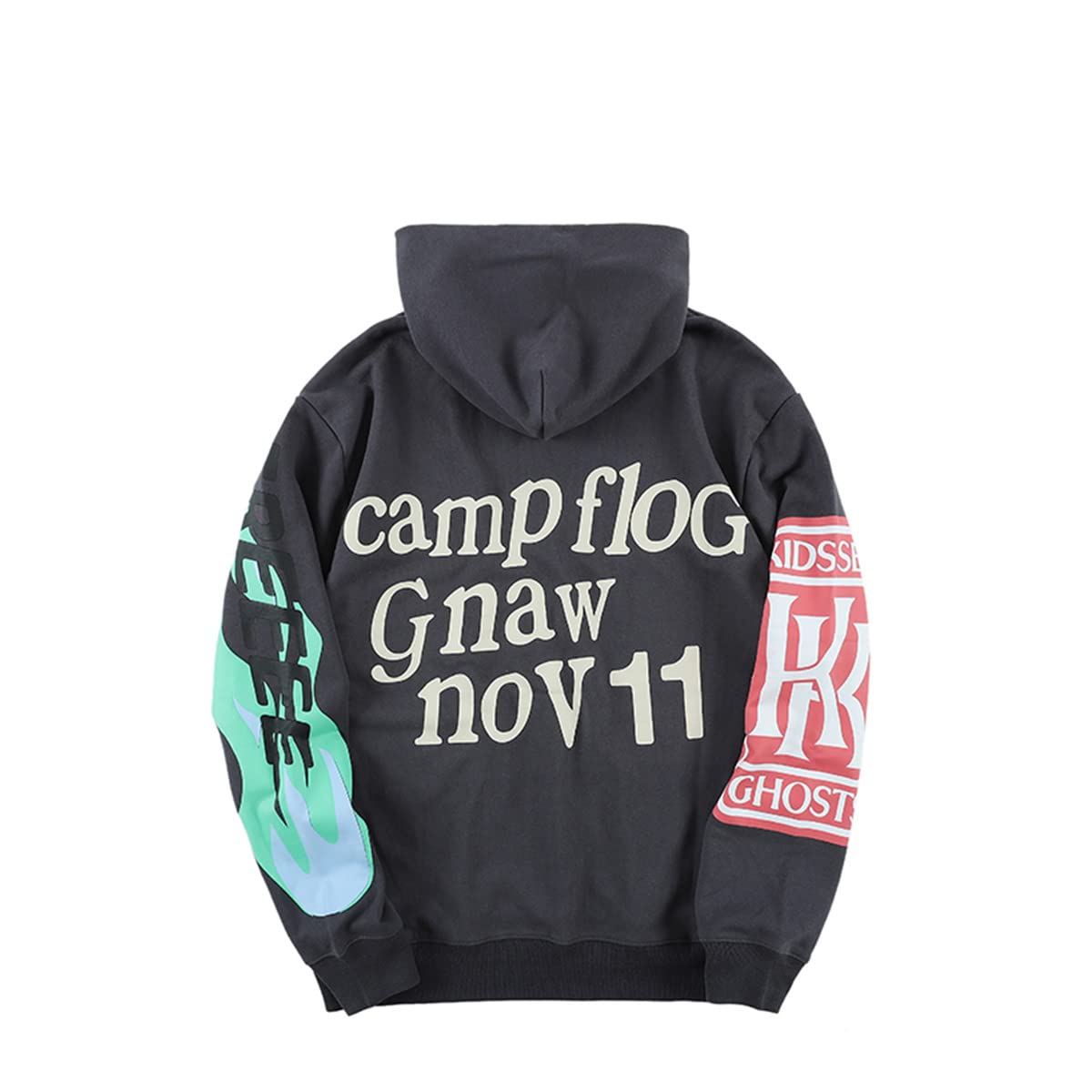 DONCARE Lucky I See Ghosts Hoodie Kids See Ghosts Men's West Rapper Grey Sweatshirt