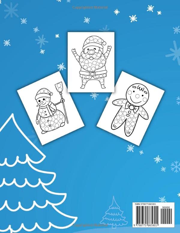 Christmas Dot Markers Activity Book Ages 2-5: Dot Marker Coloring Book for Toddlers and Kids | Letter to Santa Claus