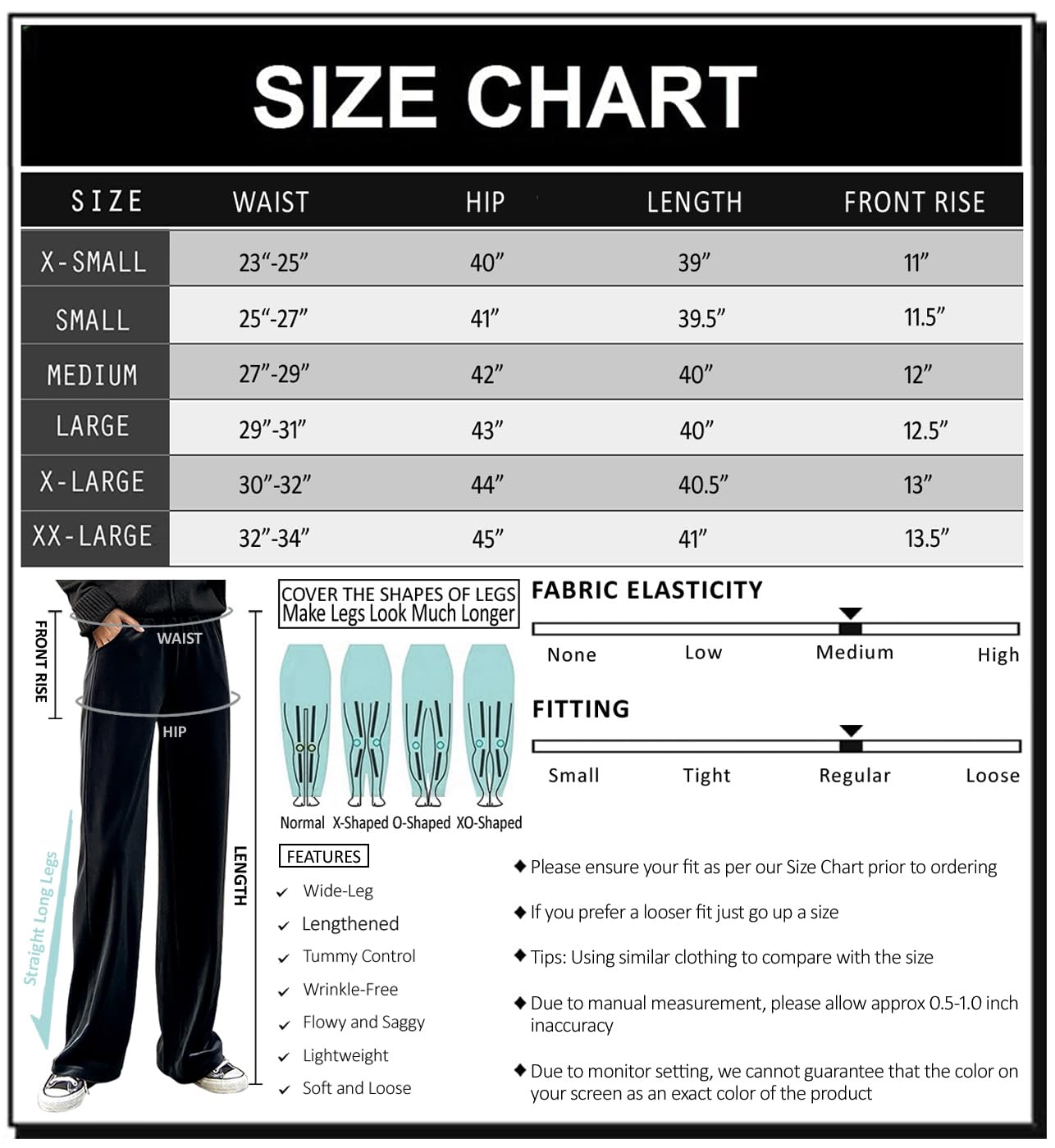 ARJOSA Women's Yoga Pants Wide Leg High Waisted Palazzo Lounge Pants Joggers Sweatpants (X-Large, Grey)