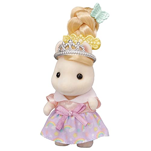 Calico Critters Pony's Stylish Hair Salon - 2-Story Salon Playset w/ Poseable Figure & 40+ Hair Styling Accessories for Ages 3+