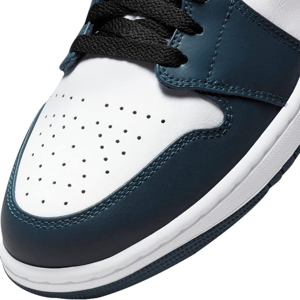 Nike Men's Air Jordan 1 Mid Sneaker, Armory Navy/White/Black, 11