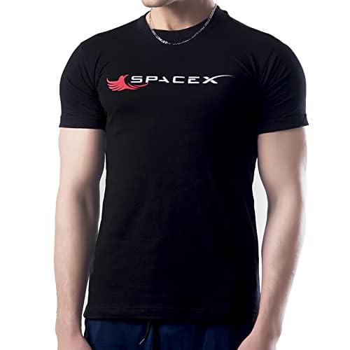 Elon Musk Space X Shirt – Space X Black T-Shirt for Men and Women (S)