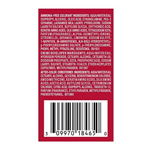Revlon Colorsilk Beautiful Color Permanent Hair Color, Long-Lasting High-Definition Color, Shine & Silky Softness with 100% Gray Coverage, Ammonia Free, 030 Dark Brown, 1 Pack