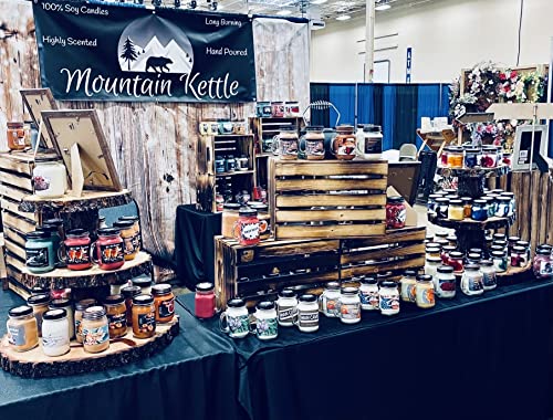 Mountain Kettle Wax Jar Candle with Banana Bread - Scented Candle -Christmas Day - Fall Decor Anxiety & Stress Relief Burns up to 60 to 80 Hours