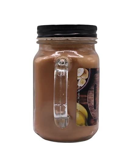 Mountain Kettle Wax Jar Candle with Banana Bread - Scented Candle -Christmas Day - Fall Decor Anxiety & Stress Relief Burns up to 60 to 80 Hours
