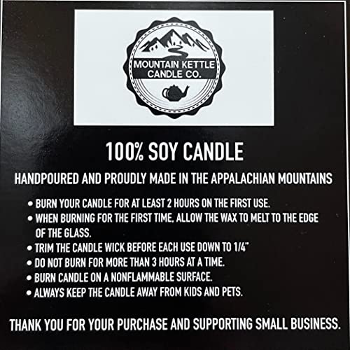 Mountain Kettle Wax Jar Candle with Banana Bread - Scented Candle -Christmas Day - Fall Decor Anxiety & Stress Relief Burns up to 60 to 80 Hours