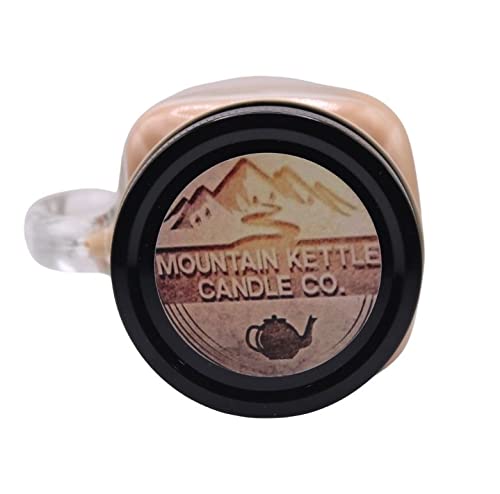 Mountain Kettle Wax Jar Candle with Banana Bread - Scented Candle -Christmas Day - Fall Decor Anxiety & Stress Relief Burns up to 60 to 80 Hours