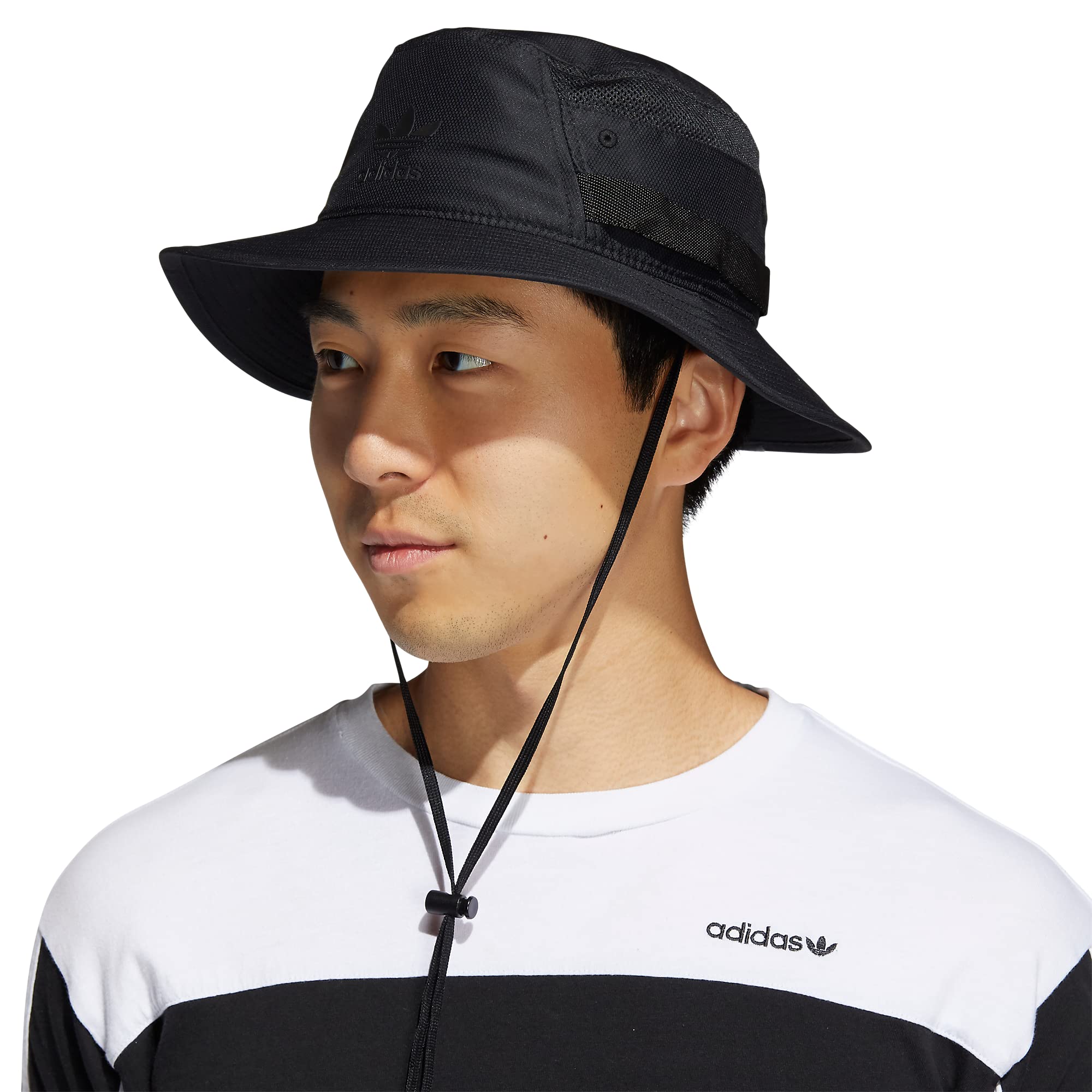 adidas Originals Unisex Originals Webbing Boonie, Black/Black, Large-XLarge