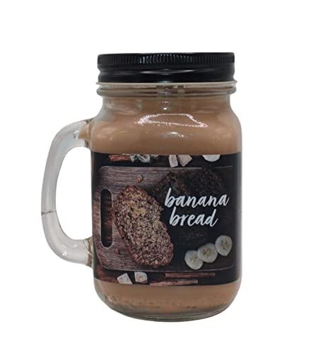 Mountain Kettle Wax Jar Candle with Banana Bread - Scented Candle -Christmas Day - Fall Decor Anxiety & Stress Relief Burns up to 60 to 80 Hours