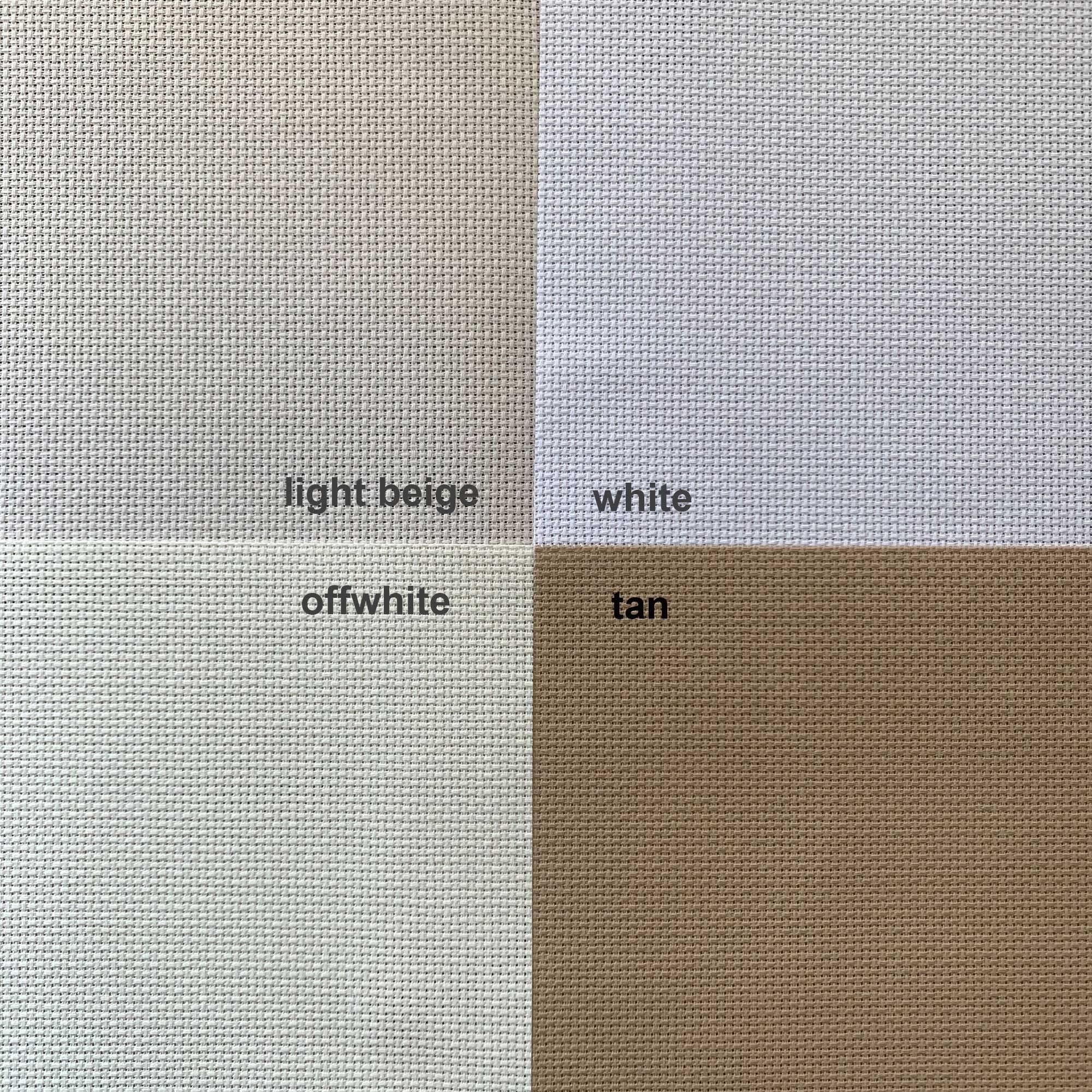 Aida Cloth 14 Count Cross Stitch Fabric,19×28inch (14CT, Off White)