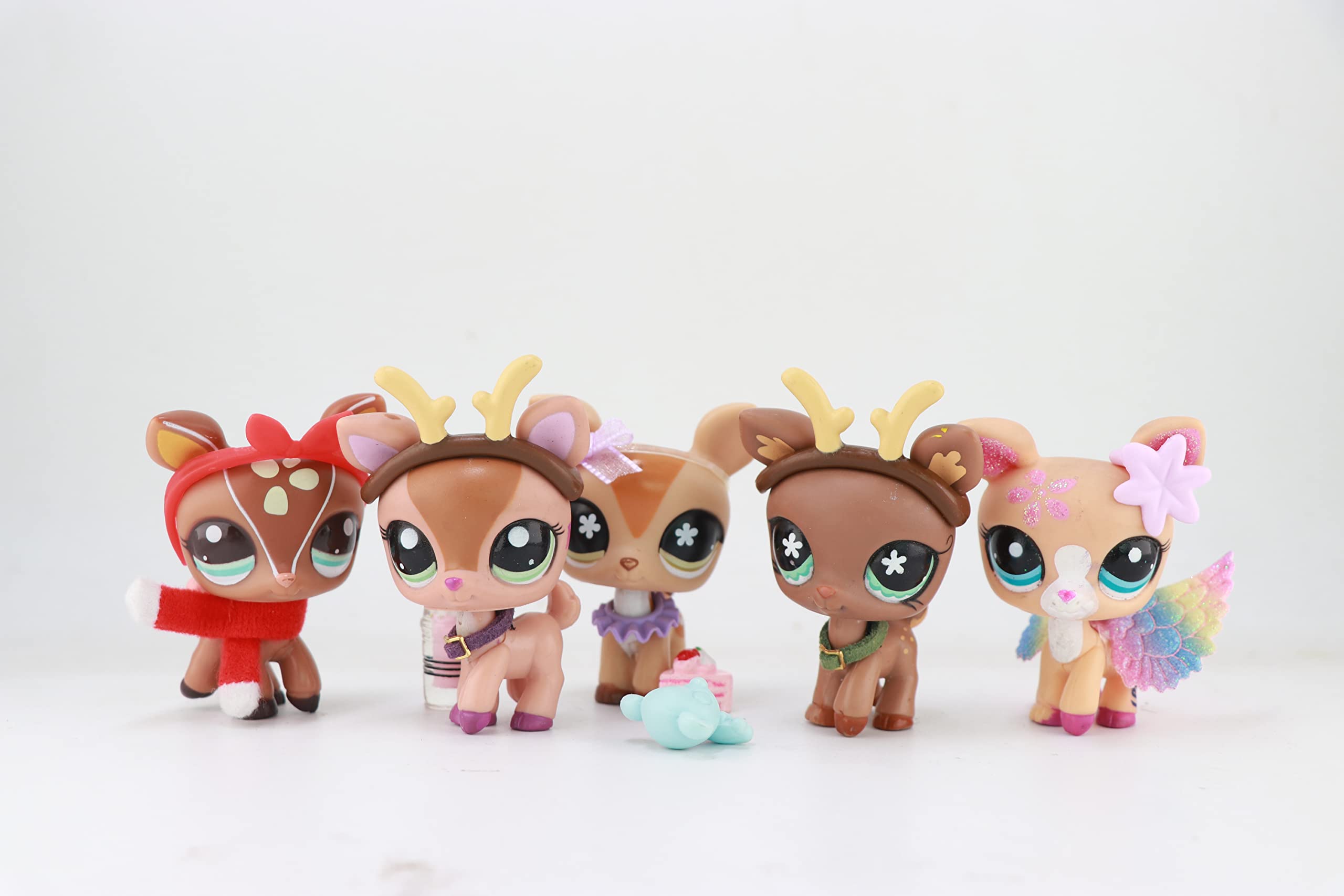 Junior Pet Shop lps Deer 5pcs, lps Deer 2499 634 2112 670 1677 with lps Accessories for Kids