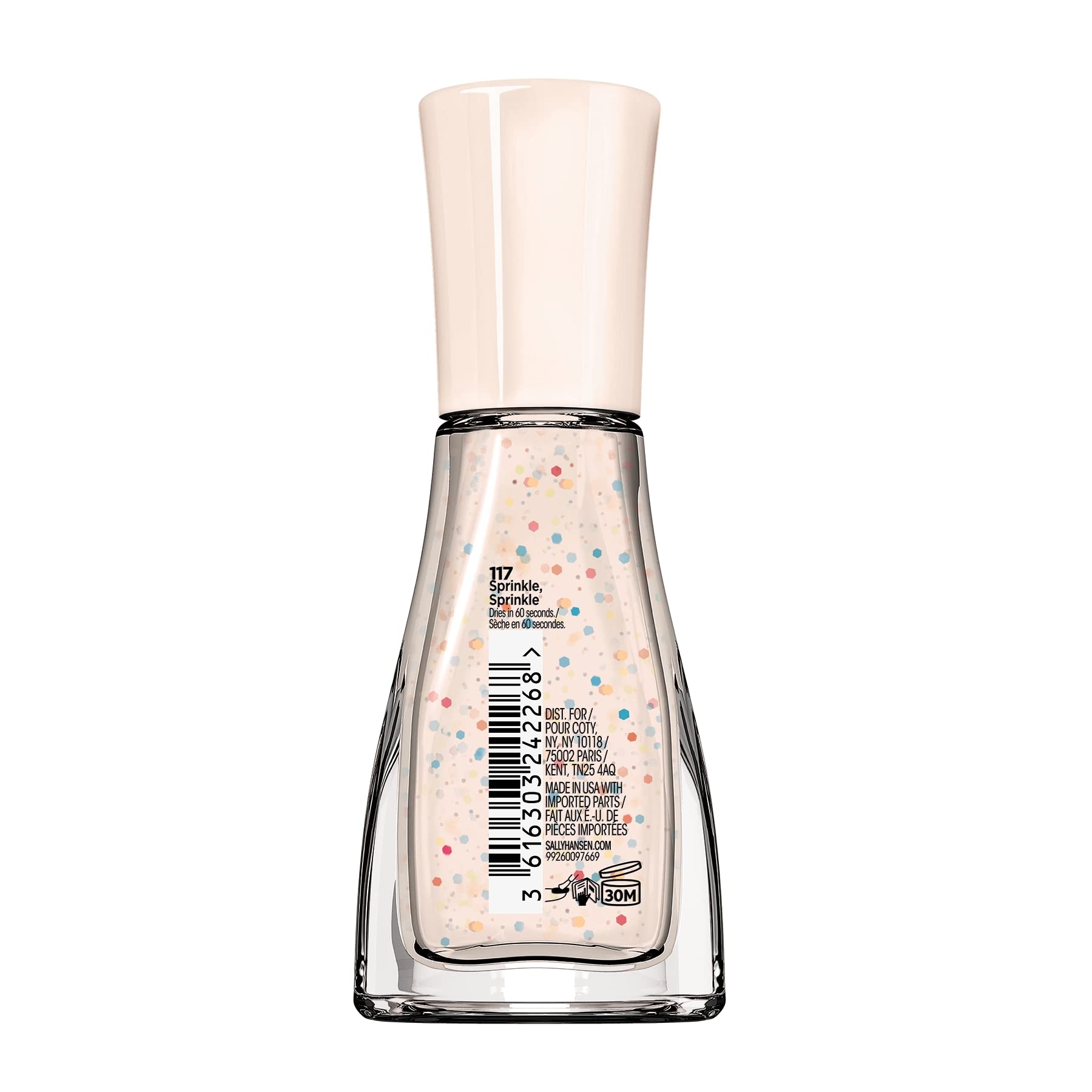 Sally Hansen Insta-Dri Nail Polish, City Chic Collection, Sprinkle, 0.31 Fl Oz