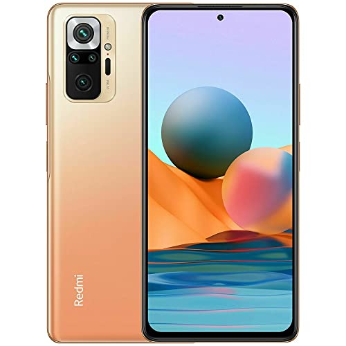 Xiaomi Redmi Note 10 Pro (128GB, 6GB) 6.67" Snapdragon 732G 5020mAh Battery Dual SIM GSM Unlocked Global 4G LTE (T-Mobile, Metro, Global) International Model (Fast Car Charger Bundle, Gradient Bronze)