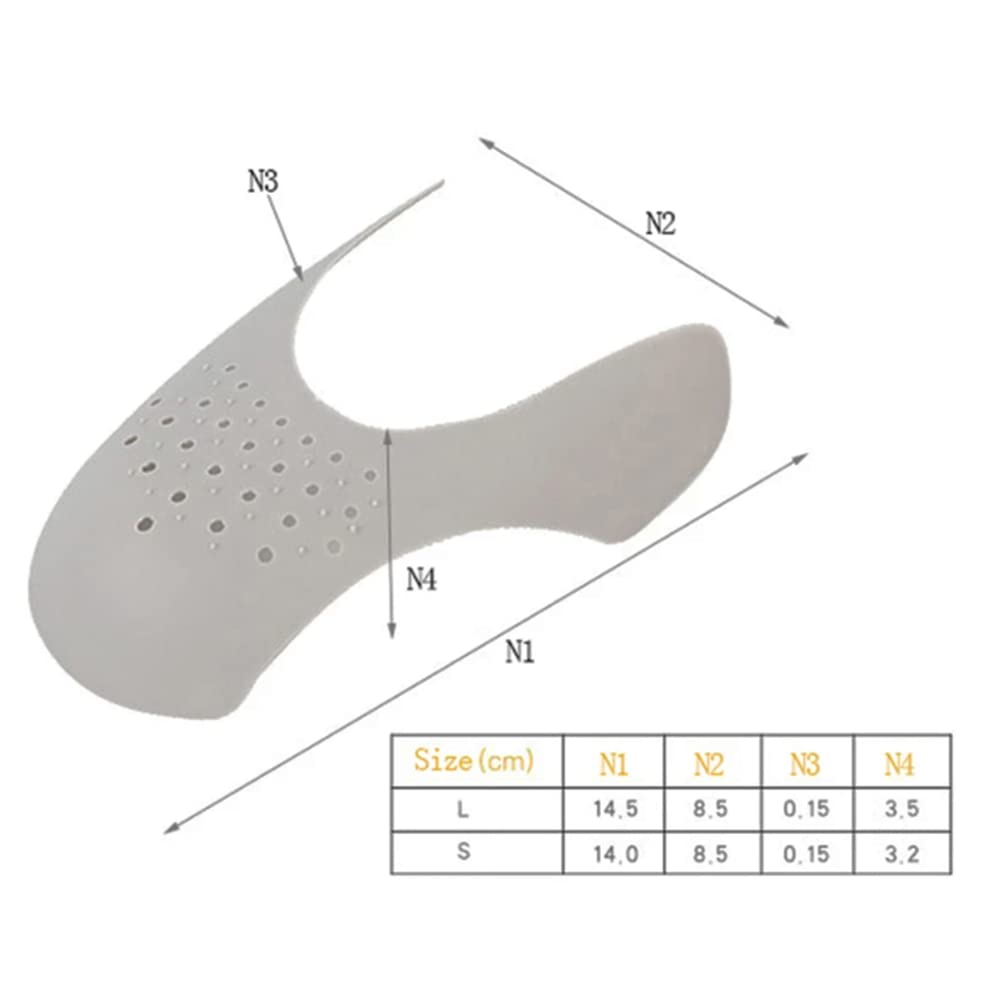 TooTwo 2 Pairs Shoe Crease Protectors for Jordan 1 and Air Force 1, Shoe Crease Guard Protector S (US Size 5''-8.5'')