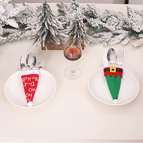 4PCS Mother's Day Silverware Holders, Cutlery Fork Spoon Knife Storage Bags, Premium Tableware Holder for Mother’s Party Dinner Table Decoration, SONGTIY