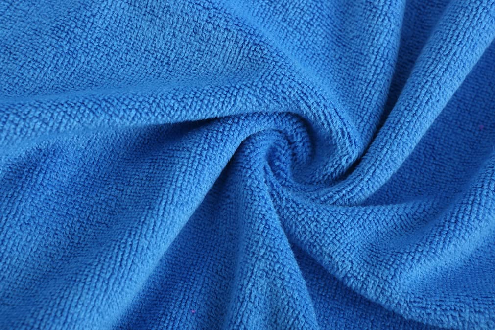 SWMSTUPF Boys Girls Bathrobe Soft Towel Hooded Robe 100% Turkish Cotton Bathrobe(Blue,9-10 Years)