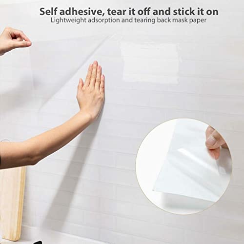 Transparent Adhesive Film Kitchen Oil Proof Sticker Protective Film Wall Protector Contact Paper Shelf Drawer Liner Film 23.62Inx118In