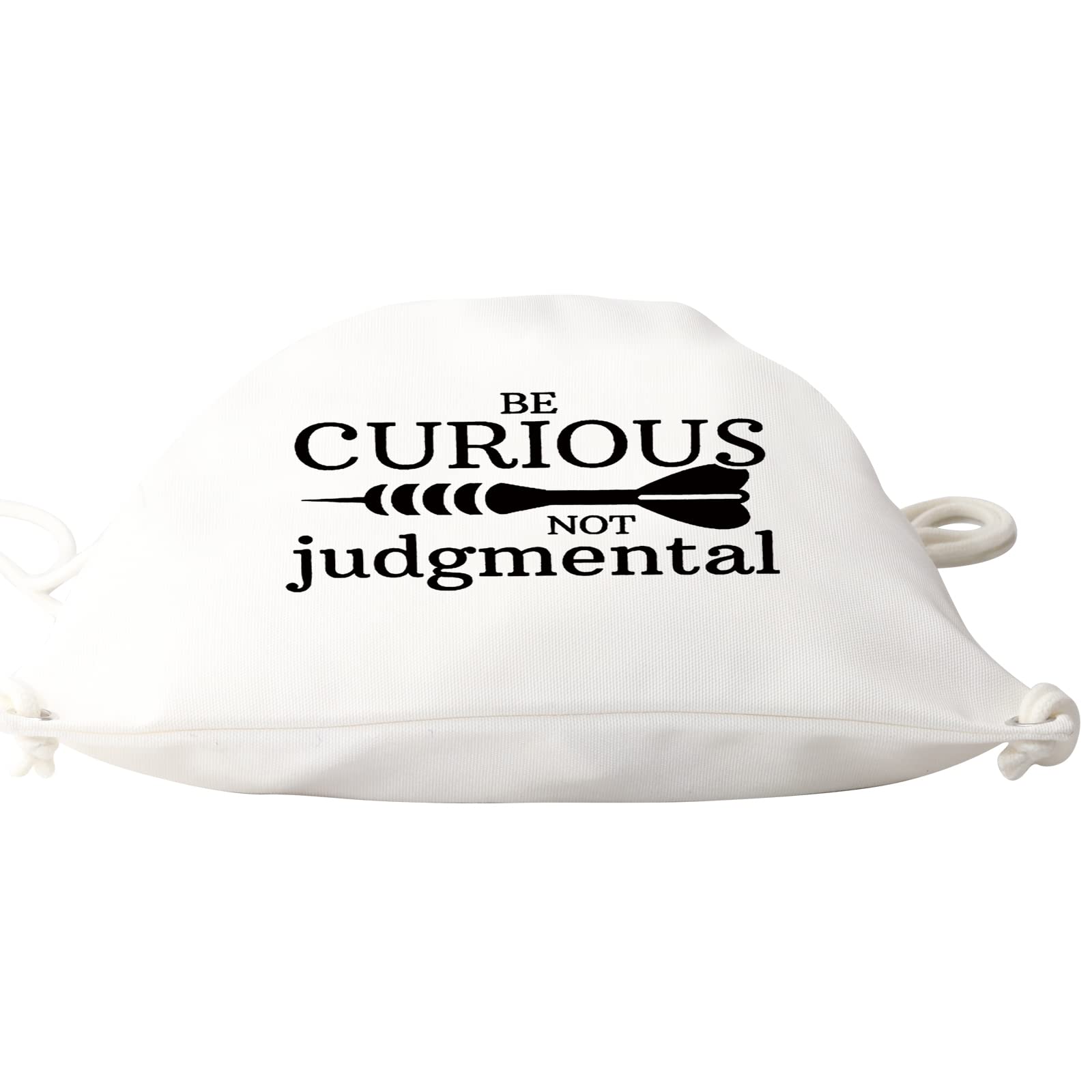 TOBGBE Ted TV Show Drawstring Backpack Be Curious Not Judgmental Bag Sport Gym Sackpack Water Resistant String Bag Soccer Lover Gift (Not Judgmental DB)