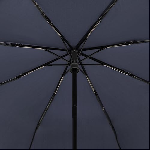 Knirps Vision Duomatic Automatic Open Close Rain Umbrella - Compact Windproof Umbrella for Rain - Durable Travel Umbrella for Adults - 97cm Diameter Retractable Umbrella & Carrying Case, Water Colored