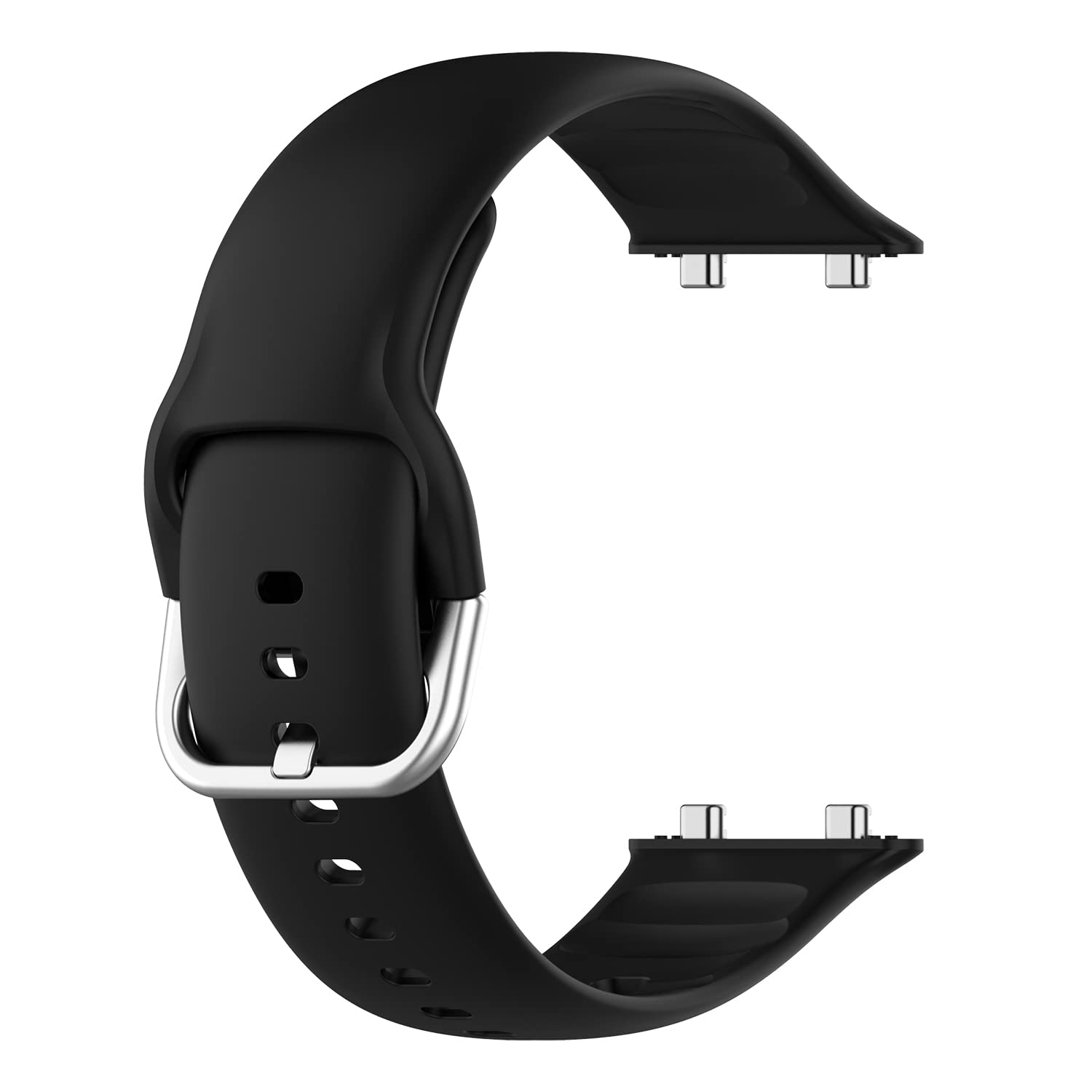 ECSEM Watch Bands Compatible with OPPO Watch 2 42MM 46MM,Silicone Wristband Adjustable Quick Release Replacement Band Sport Straps Smartwatch Accessories (46MM, Black/Green)