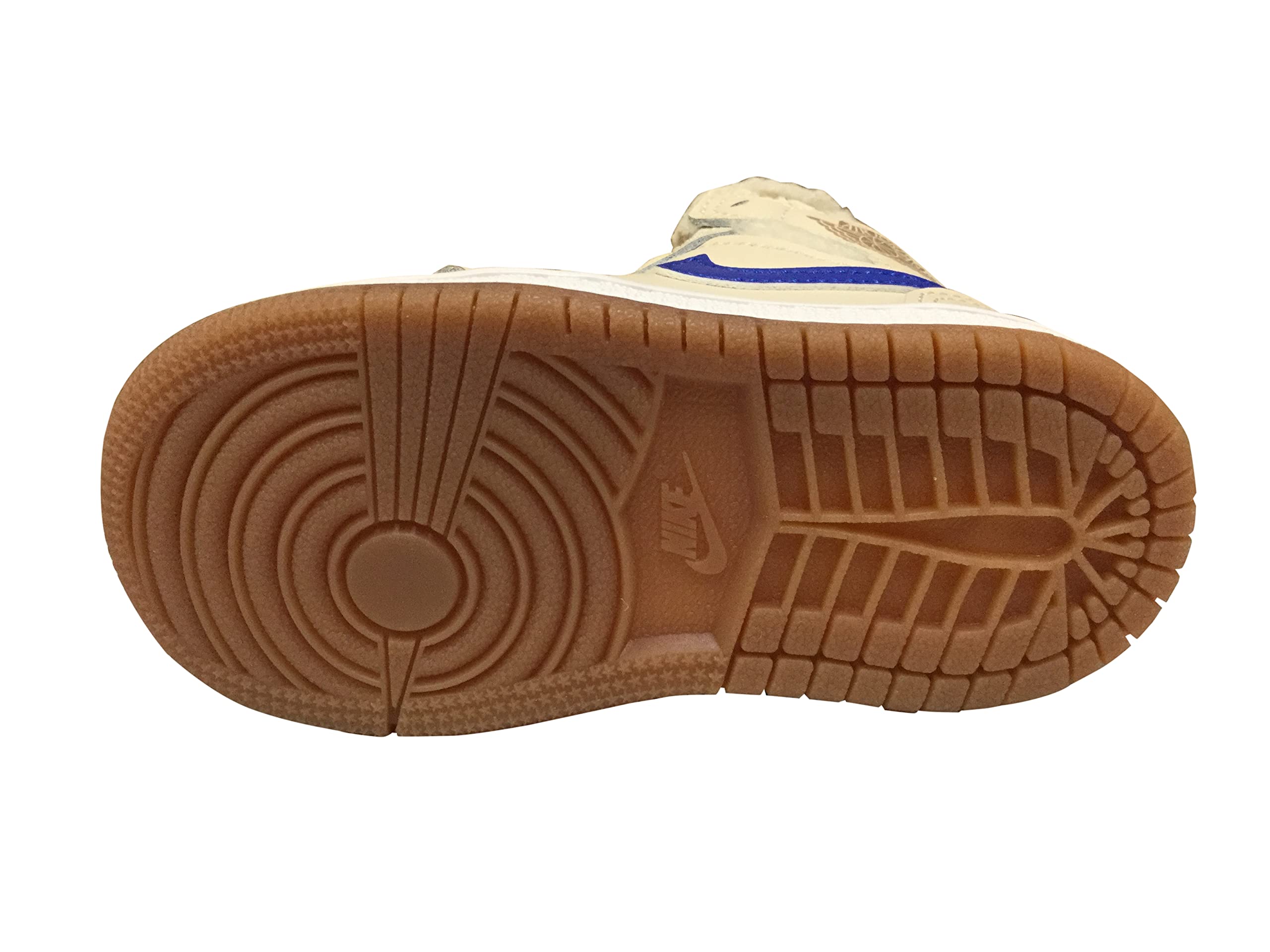 Jordan Baby Girl's 1 Mid Utility (Infant/Toddler) Pearl White/Racer Blue/Dark Driftwood 9 Toddler M