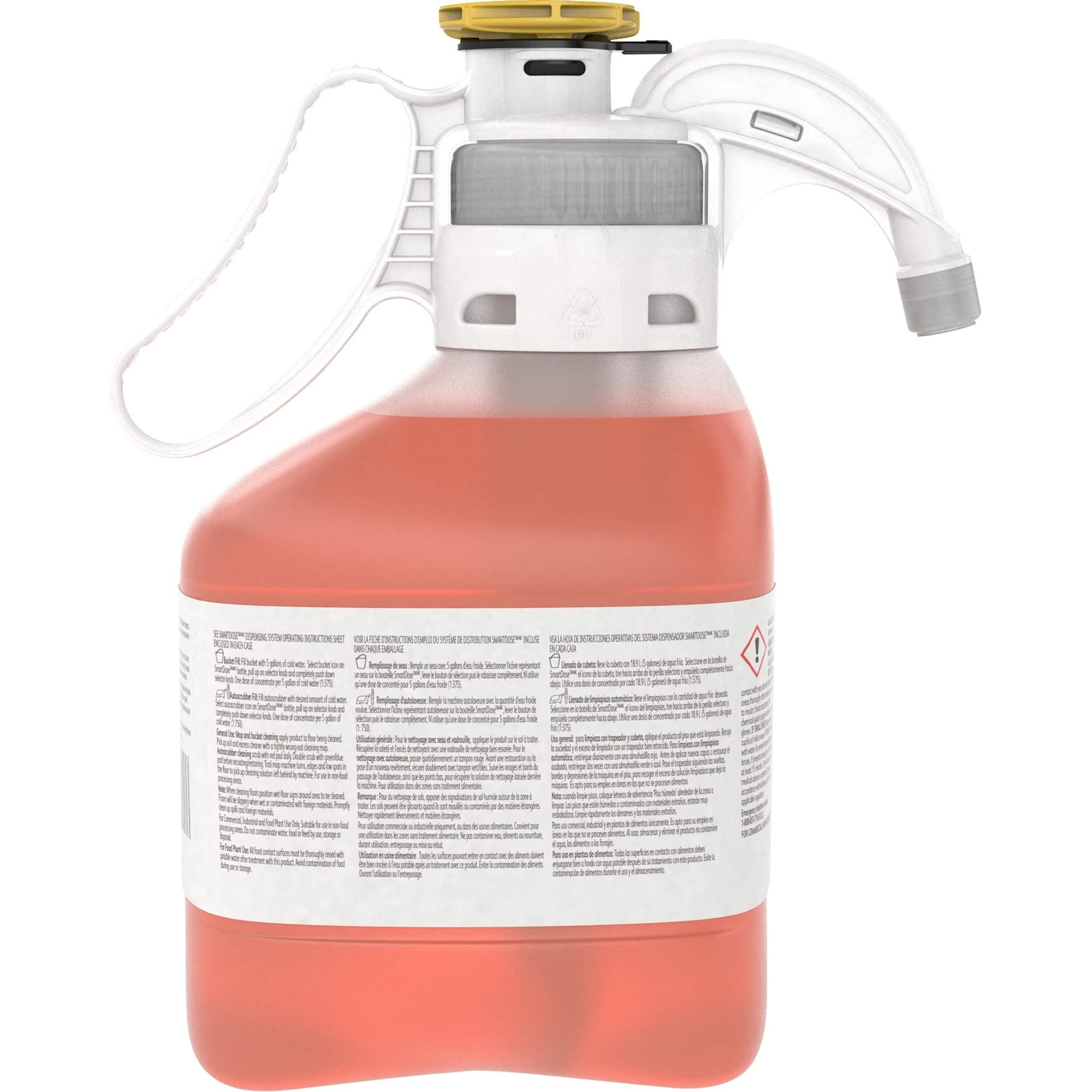 Diversey Stride Citrus HC Neutral Cleaner, 47.3 Oz, Carton Of 2 Bottles