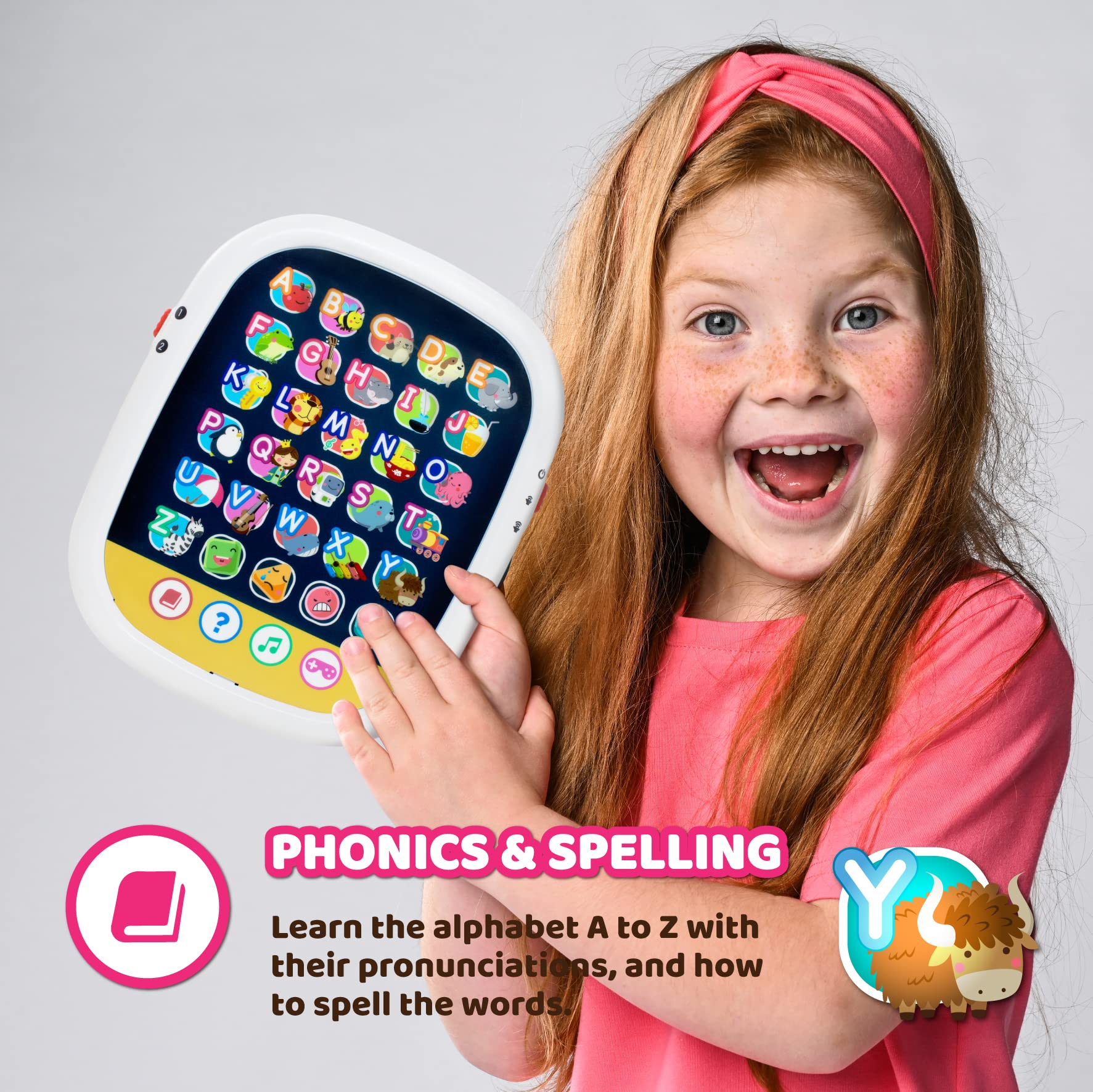 BEST LEARNING Touch & Learn Tablet - Educational Toy for Toddlers Ages 2-5 | Learn Alphabet, Shapes, Words, Music & Quiz Games for Kids 2, 3, 4, 5 Years Old