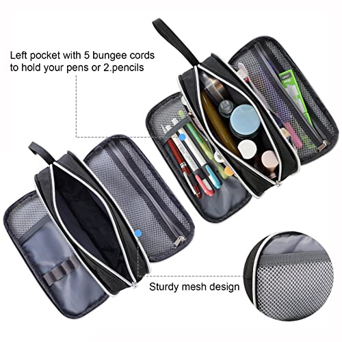 LOVEVOOK Laptop Backpack for Women Travel Backpack College Purse Teacher Back Pack 15.6 Inch Stylish Work Computer Bag with Pen Case, Black